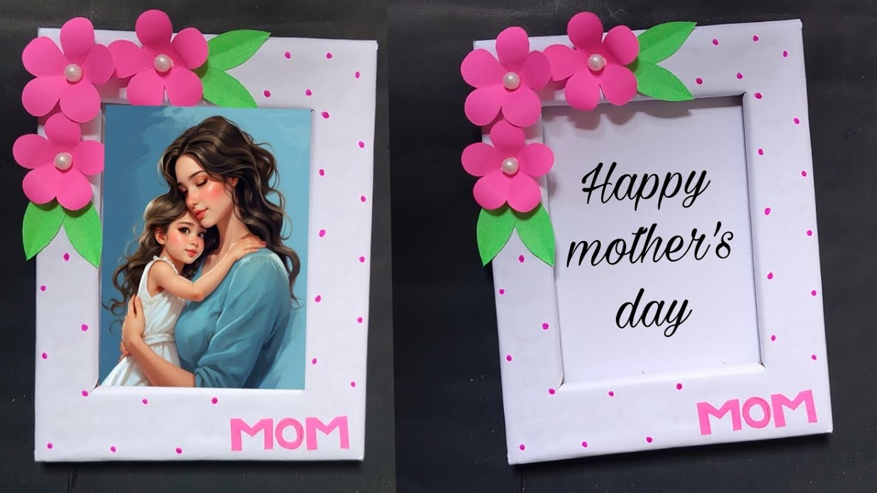Mother's day photo frame| Easy and beautiful mother's day craft| - YouTube
