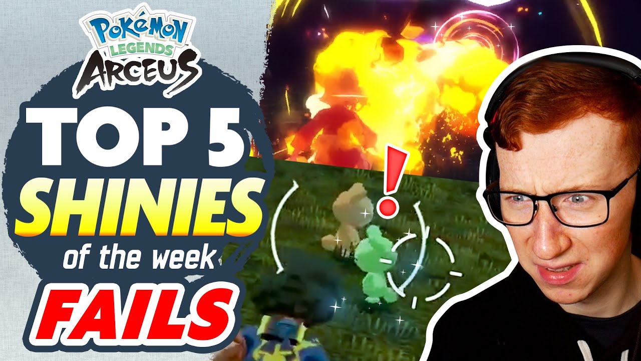 TOP 5 SHINY FAILS of the WEEK! Pokemon Legends Arceus Shiny Montage ...