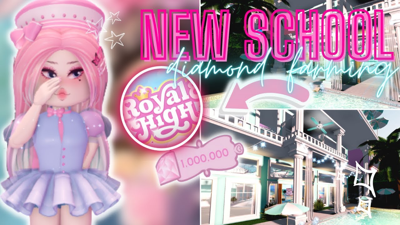 NEW SCHOOL DIAMOND FARMING ||royale high live stream - YouTube