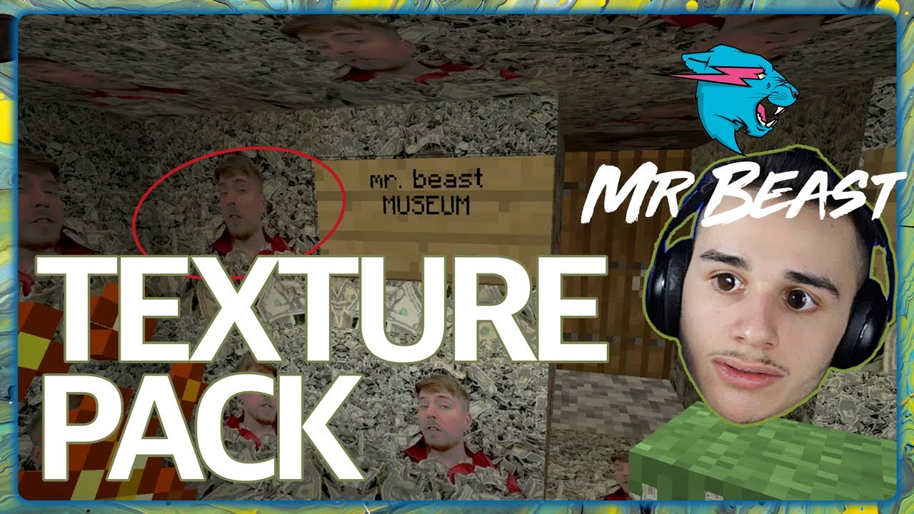 I CREATED THE MR. BEAST TEXTURE PACK ON MINECRAFT! - YouTube