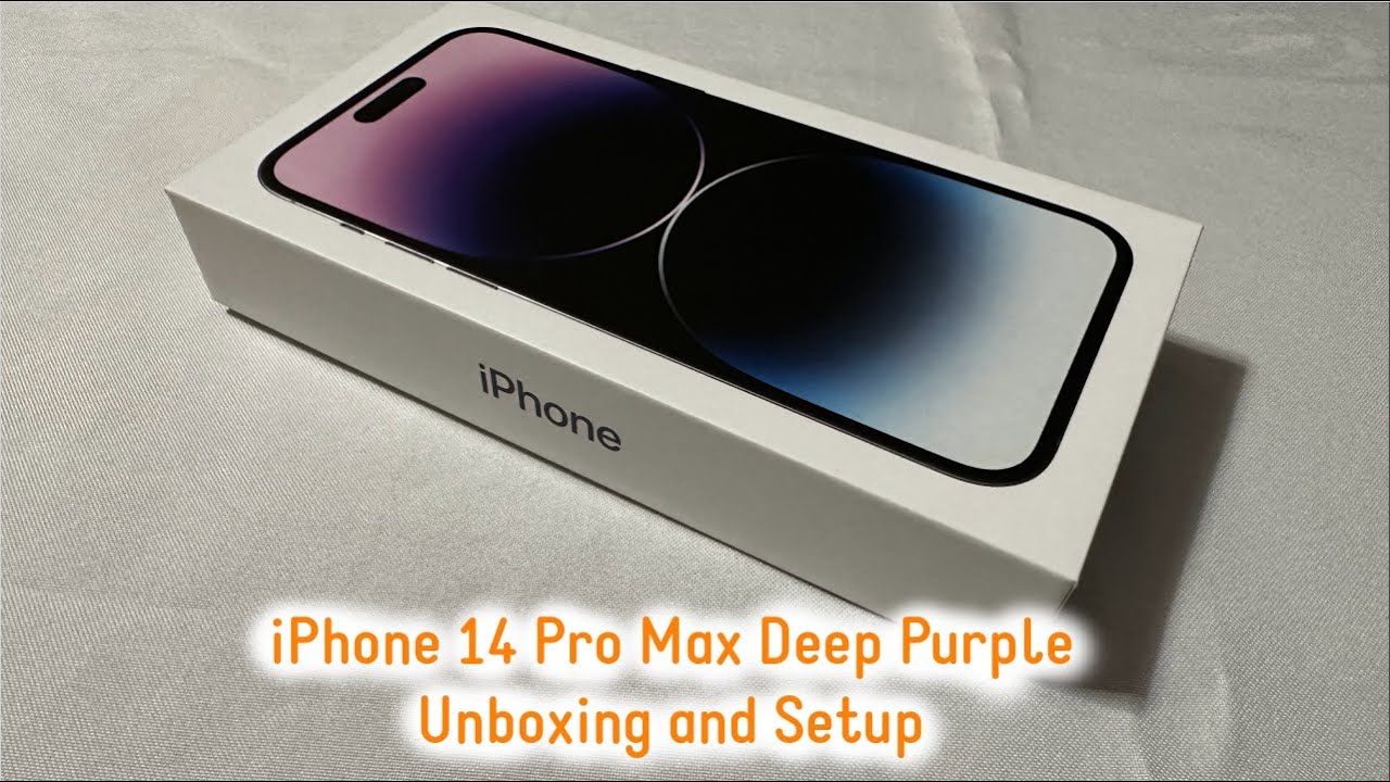 iPhone 14 Pro Max Deep Purple Unboxing and Setup - YouTube