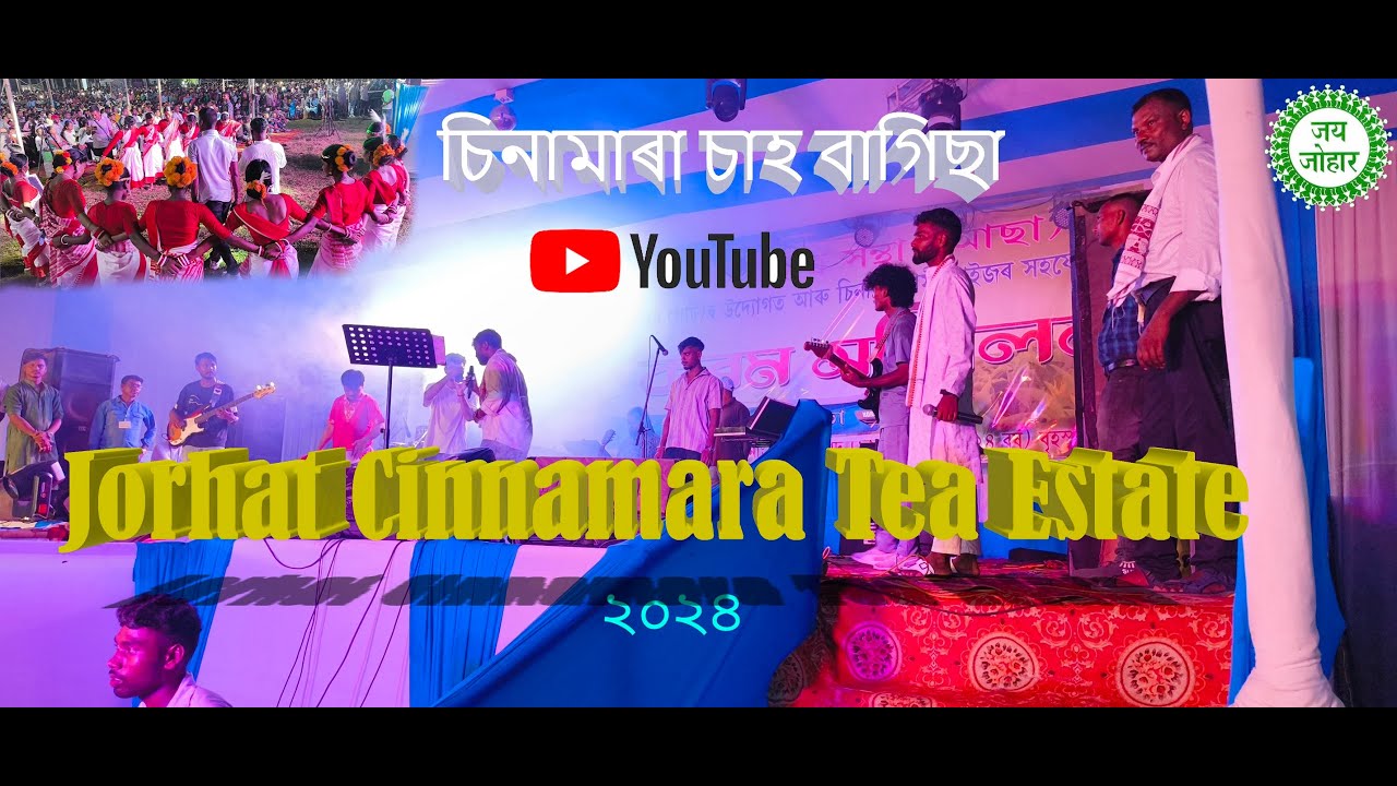 চিনামাৰা চাহ বাগিচা, jorhat Cinnamara Tea Estate karam Festival 2024 ...