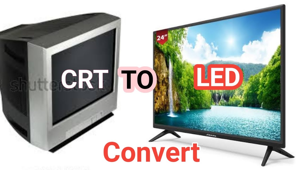 CRT টিভি LED টিভিতে রূপান্তর করে কাজ করুন | Work By Converting CRT TV ...