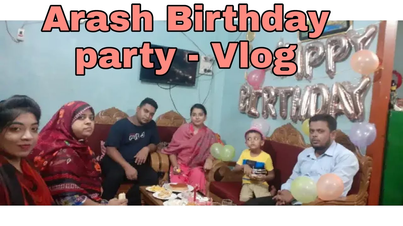 Arash Birthday Celebrations at Home # with homemade cake - YouTube