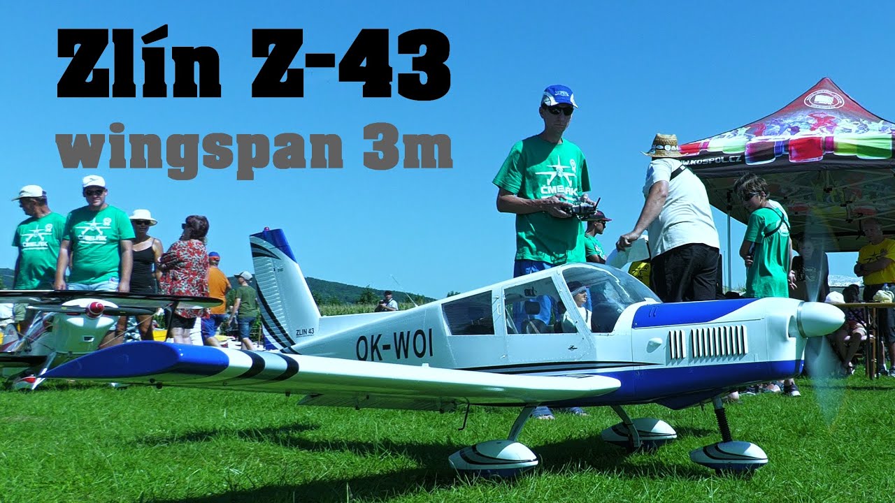 Zlin Z-43 | 3m giant scale RC airplane | 4K | Holesov 2023 - YouTube