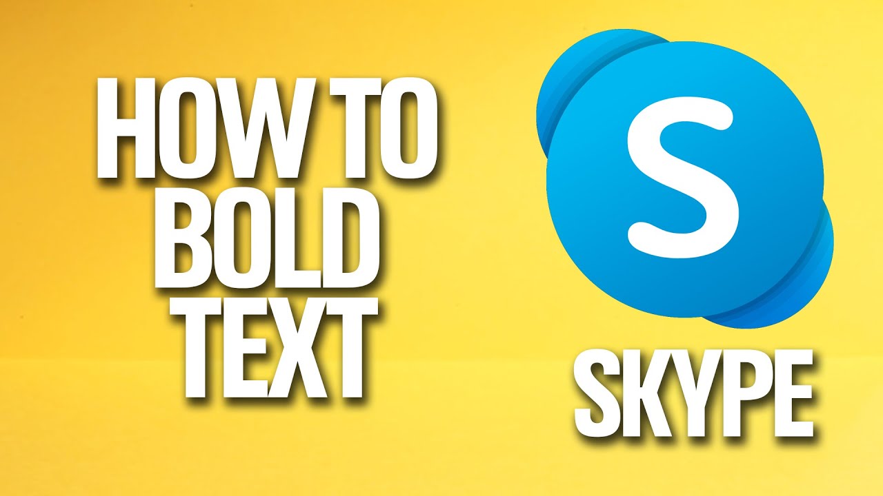 How To Bold Text On Skype Tutorial - YouTube