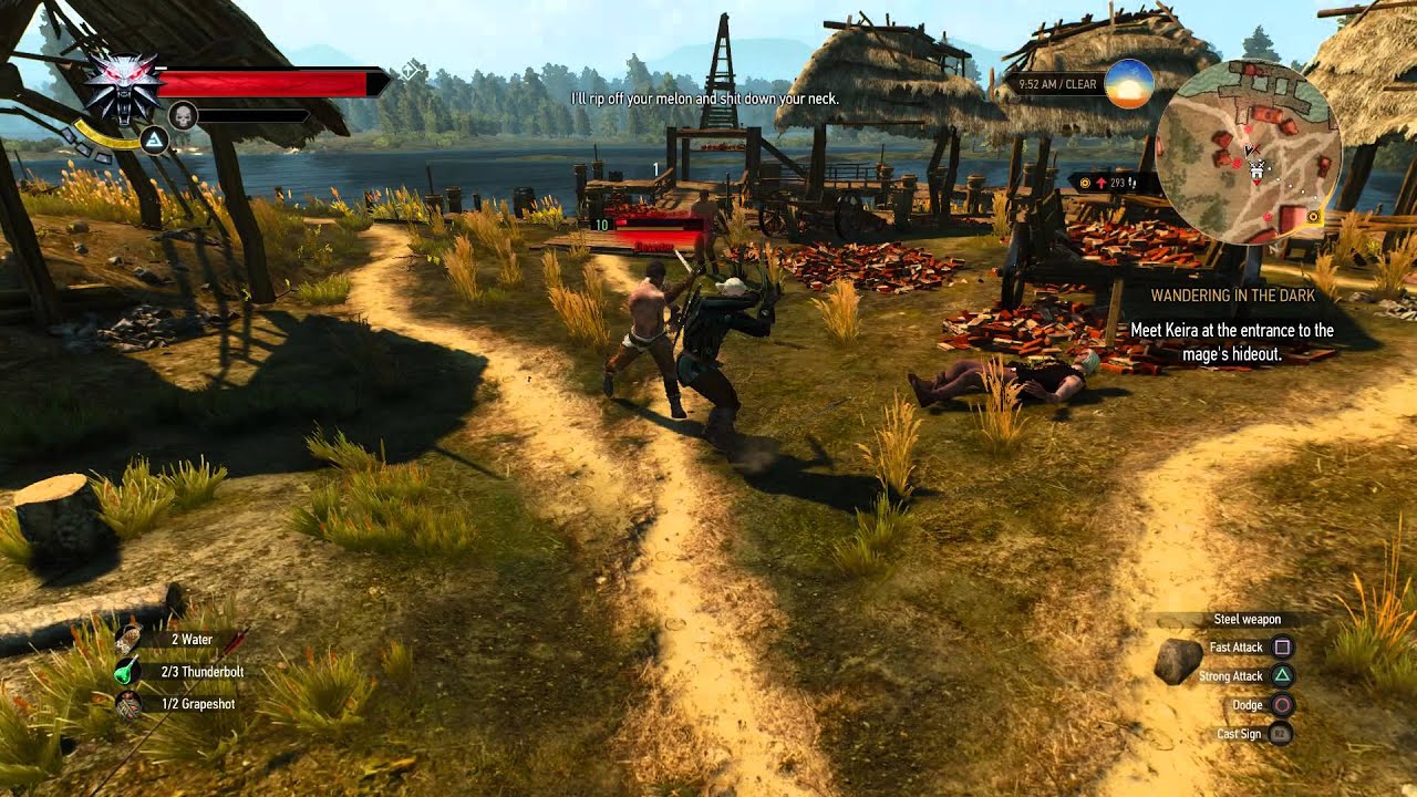 The Witcher 3: Wild Hunt - Abandoned Site (Mine Landing) Bandit (Quen ...