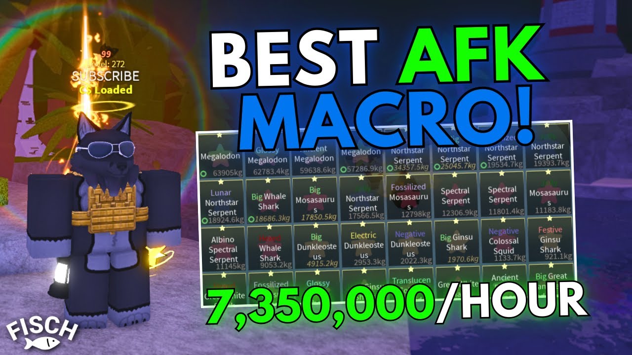 *BEST* AFK Roblox FISCH Macro! - YouTube