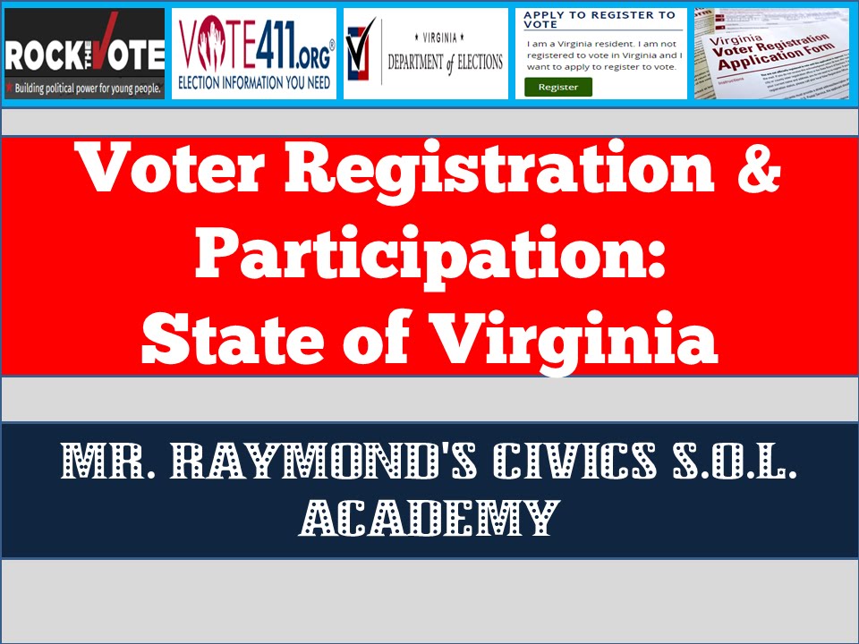 Voter Registration and Participation - Civics SOL - YouTube