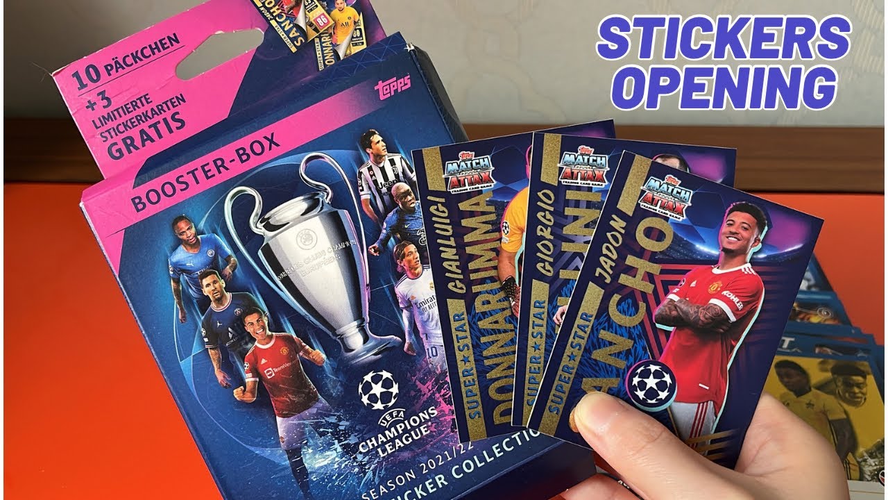 Opening Topps Champions League 2022 Booster Pack | UCL football ...