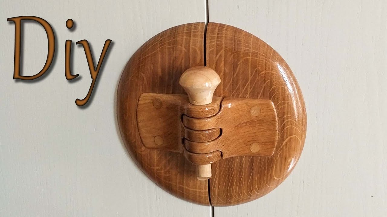 Wooden hasp build for cabinet - Woodworking - YouTube