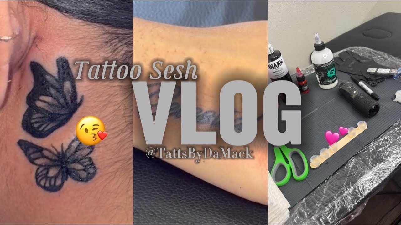 TATTOO SESH VLOG - YouTube