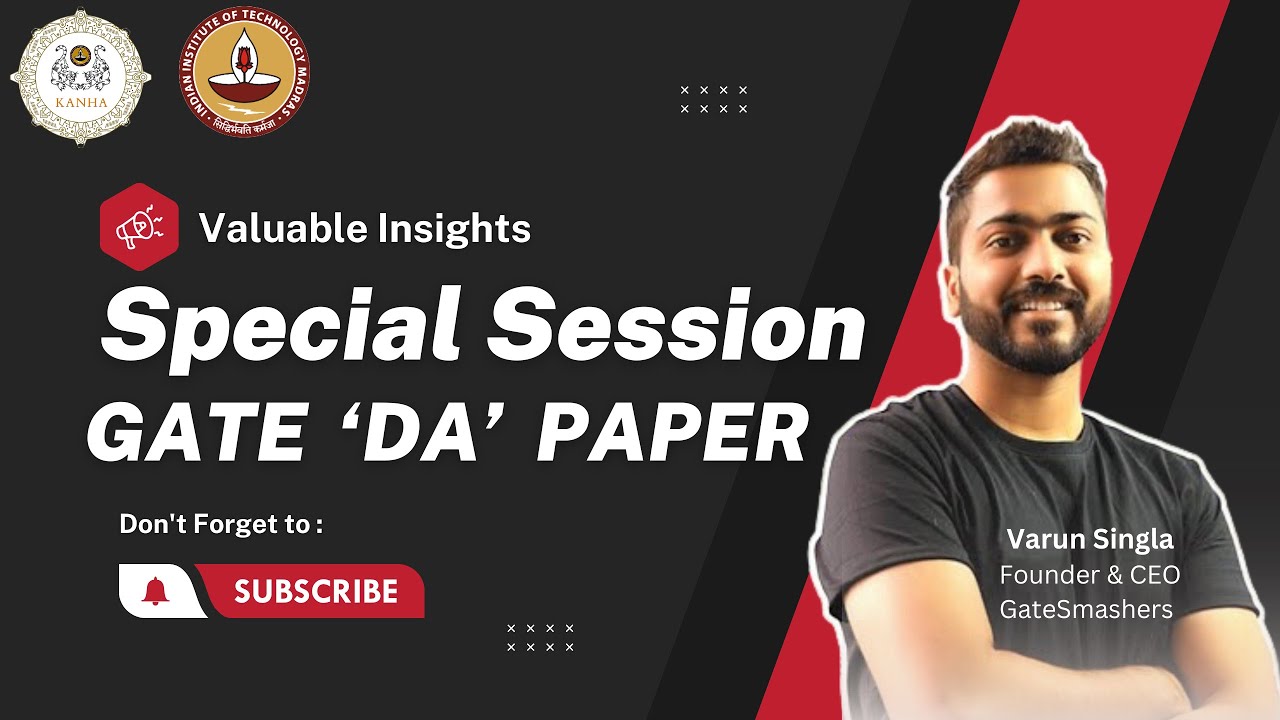 Decoding the GATE 2024 'DA' paper with Varun Singla - YouTube