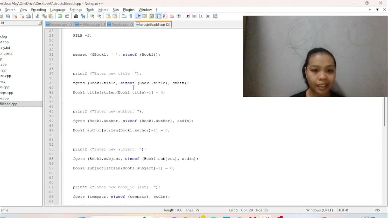 Structs file add - YouTube