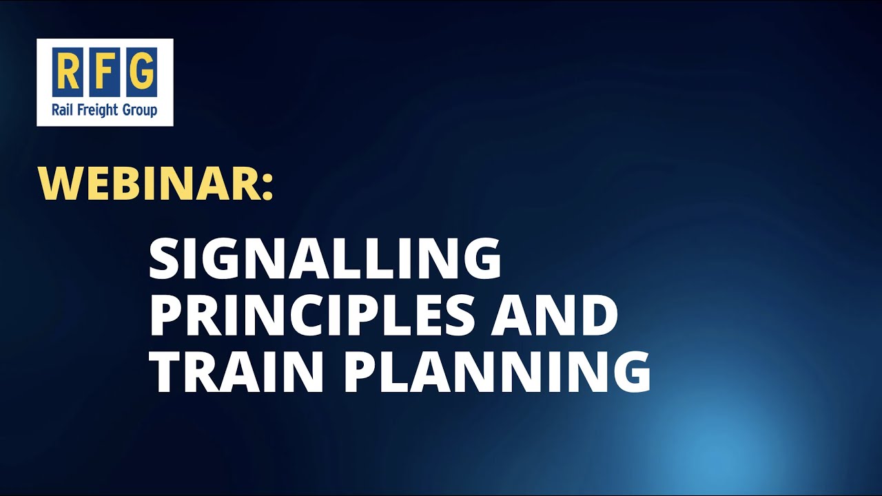 Signalling principles and train planning webinar - YouTube