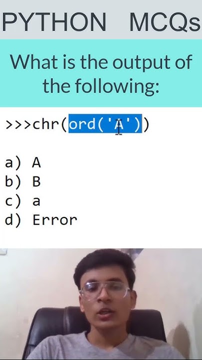 Fast Python MCQ Explained | Learn Python Quickly #infytqmcq #infytq #shorts #python # ...