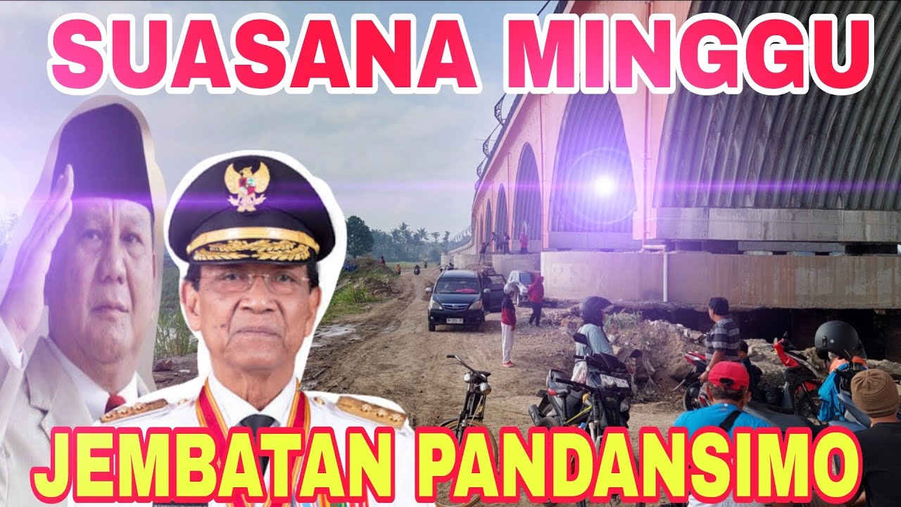 SUDAH DIBUKA?Suasana Hari Minggu Jembatan Pandansimo Sudah Ada Orang ...