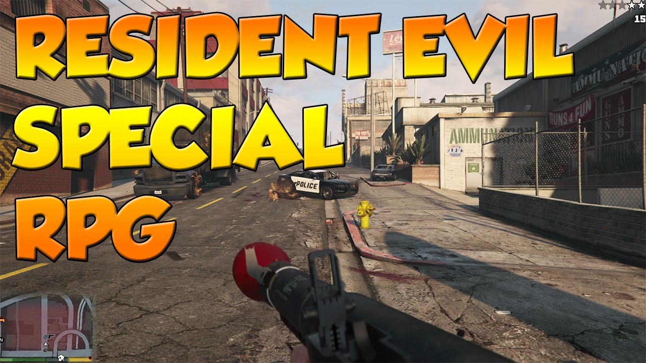 GTA 5 PC MODS - RESIDENT EVIL SPECIAL RPG - YouTube