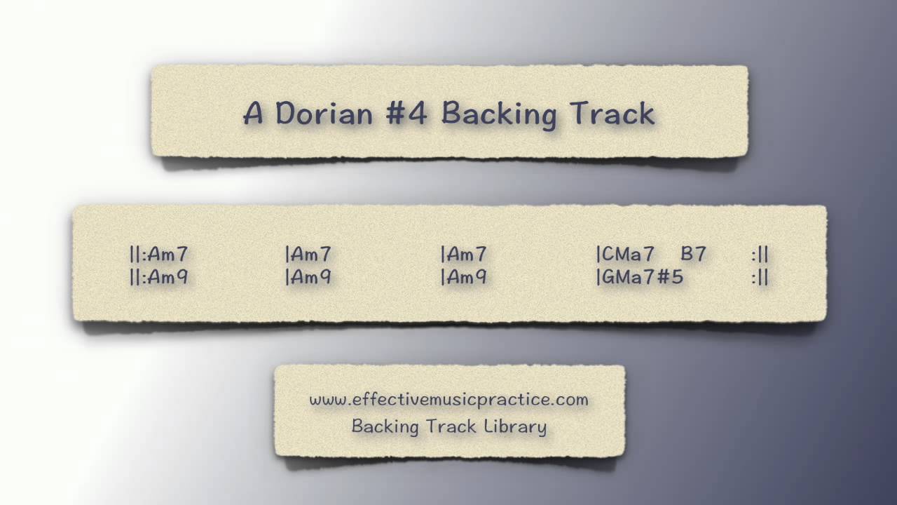A Dorian #4 Backing Track - YouTube