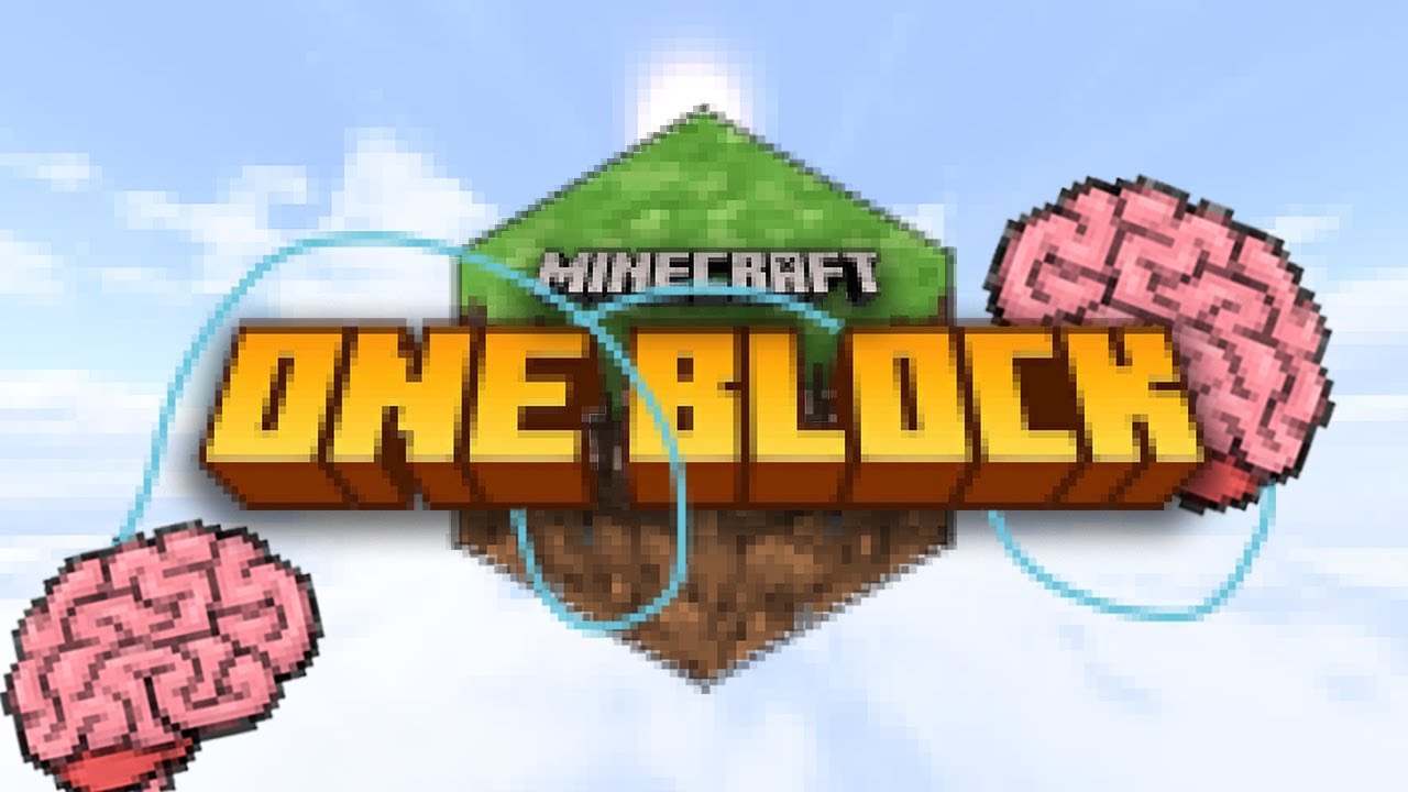 Minecraft One Block but we share one brain cell - YouTube