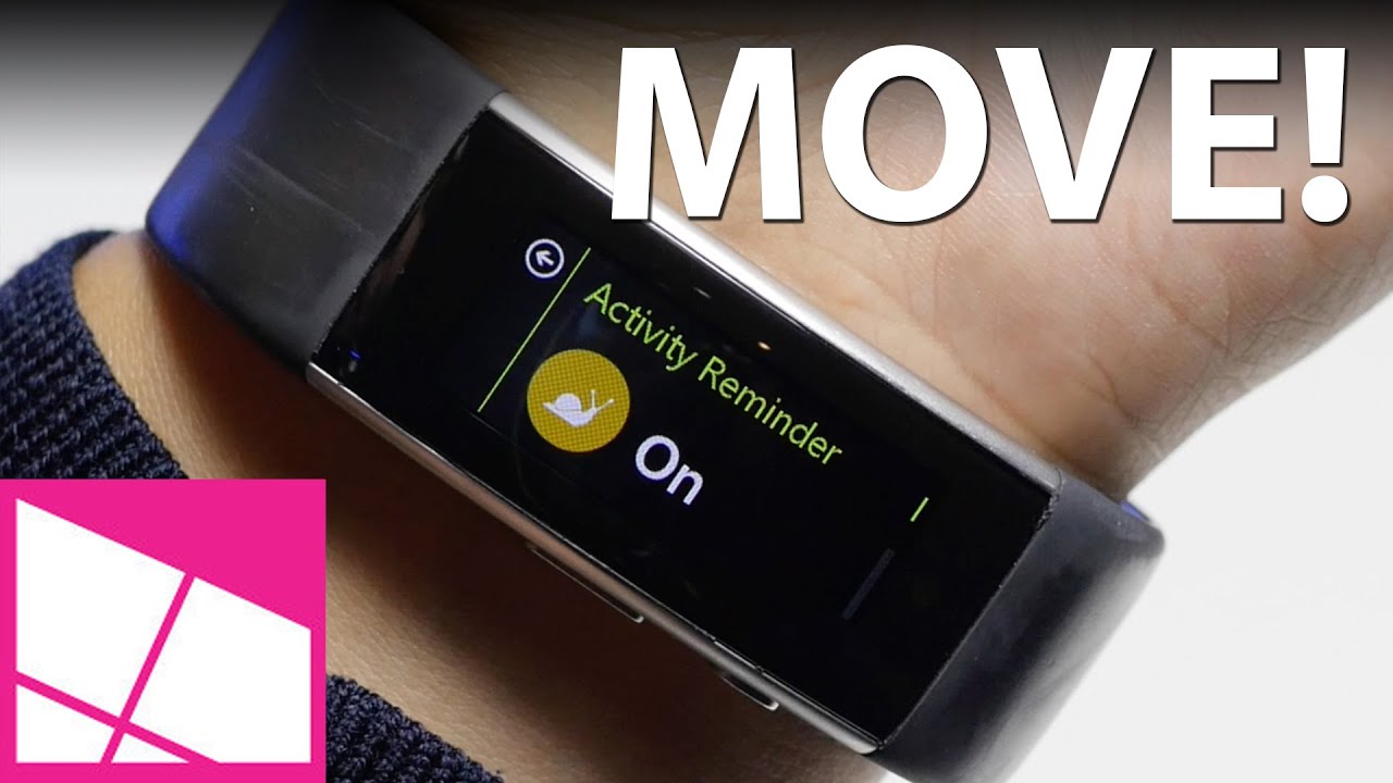 How to enable activity reminder on Microsoft Band 2 - YouTube