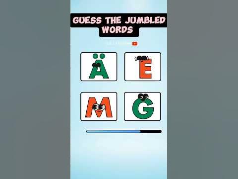 Rearrange The Jumbled Words|| Jumbled Word Game| #shorts #quizmaster # ...