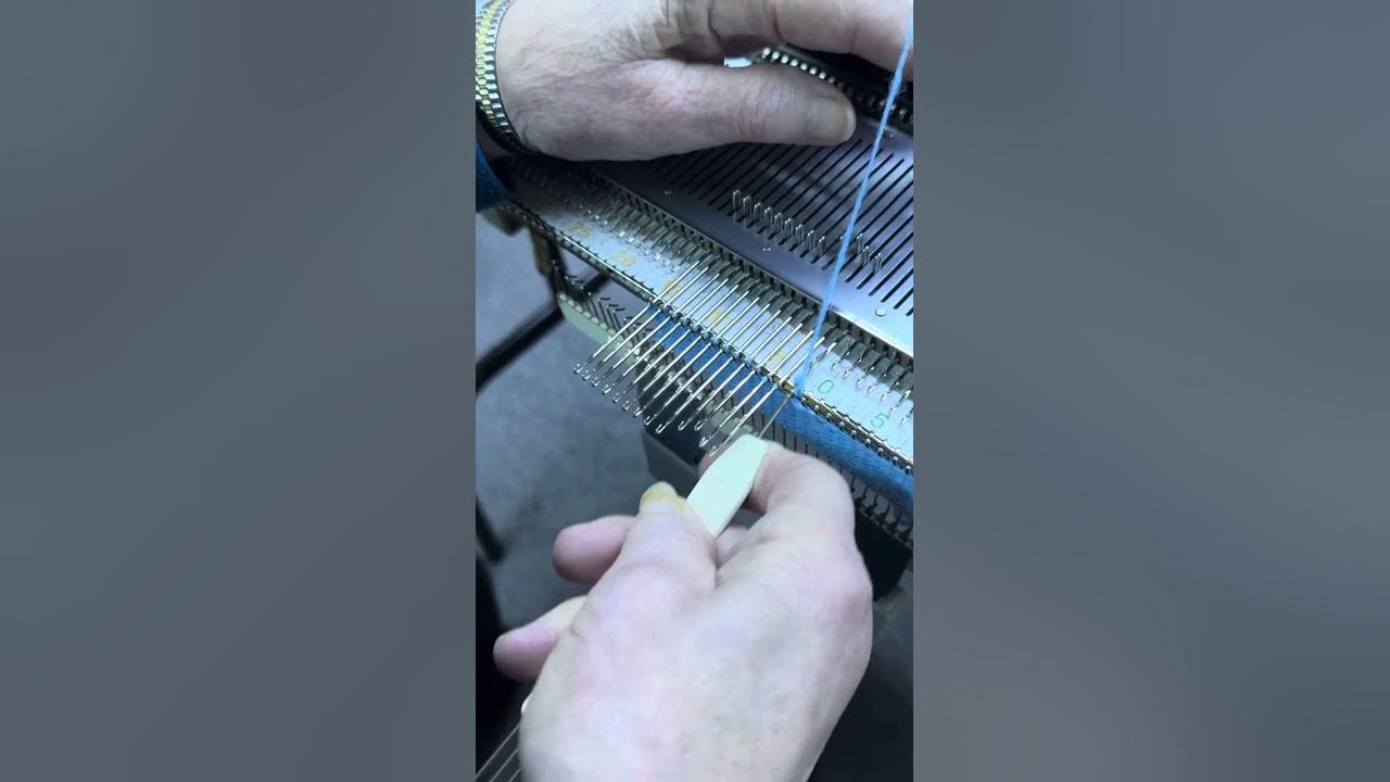 Knitting Machine Bind Off Methods - YouTube