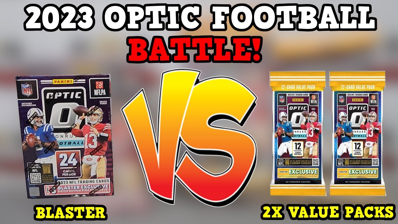 Optic Football BATTLE! 2023 Optic Football Blaster VS 2 Value Packs ...