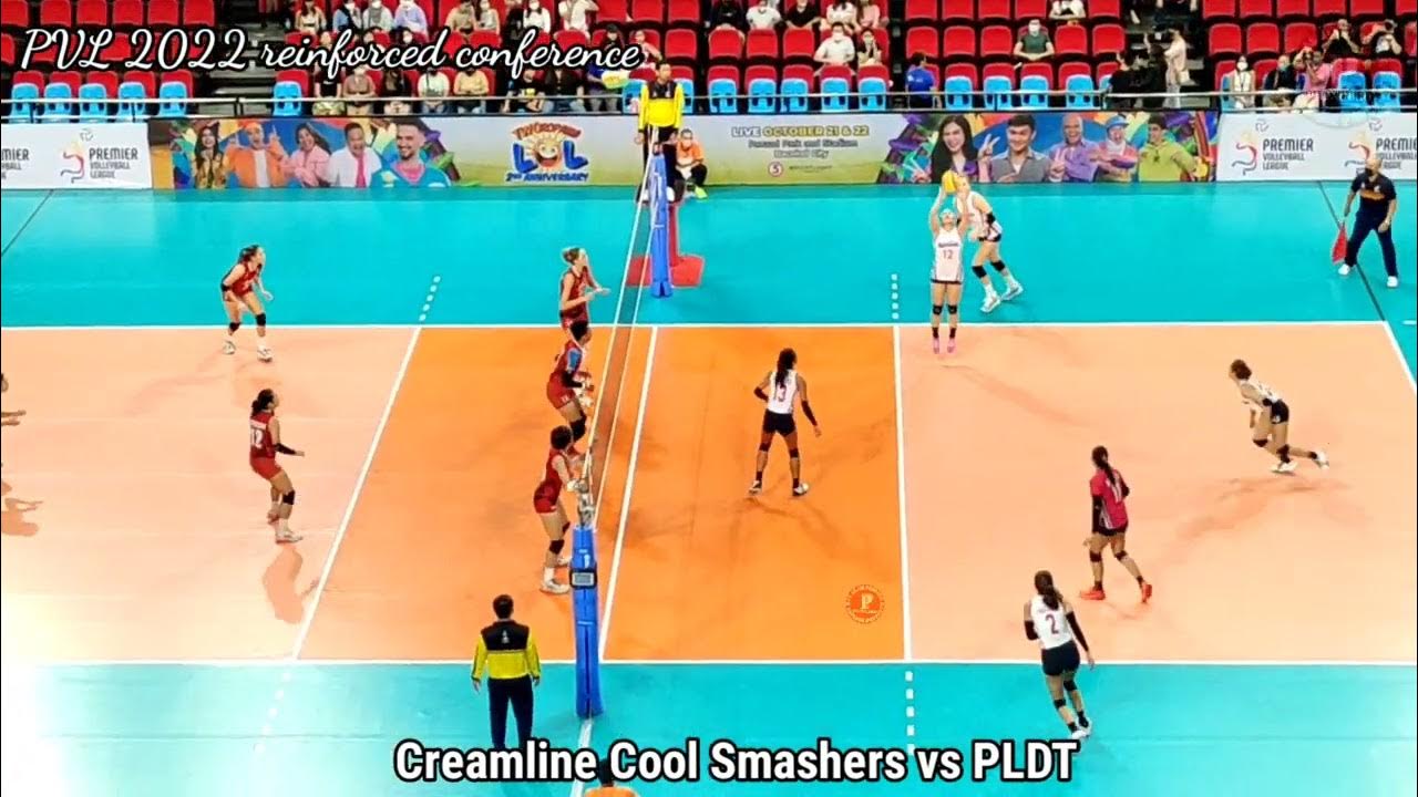 FULL Set 1 'hataw' CREAMLINE vs PLDT |pvl 2022 reinforced conference - YouTube