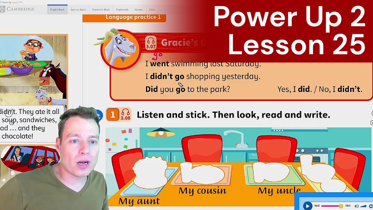 Learn Food Names & Dishes in English | Power Up 2 Unit 7 Lesson 1 Let’s ...