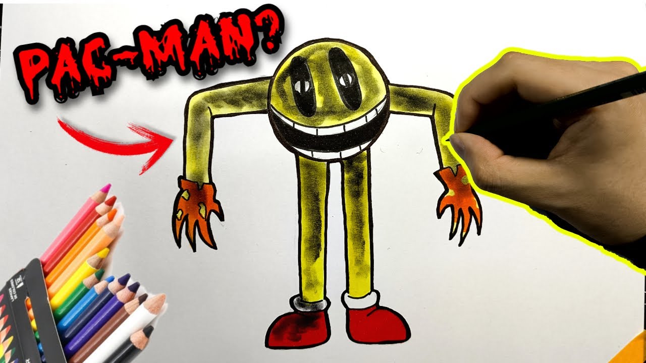 Dibujo Pac-Man Analog Horror 😱 | La versión más oscura del clásico ...