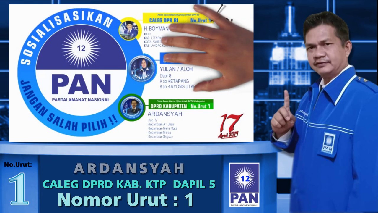 KAMPANYE KREATIF CALEG PAN 2019 - YouTube