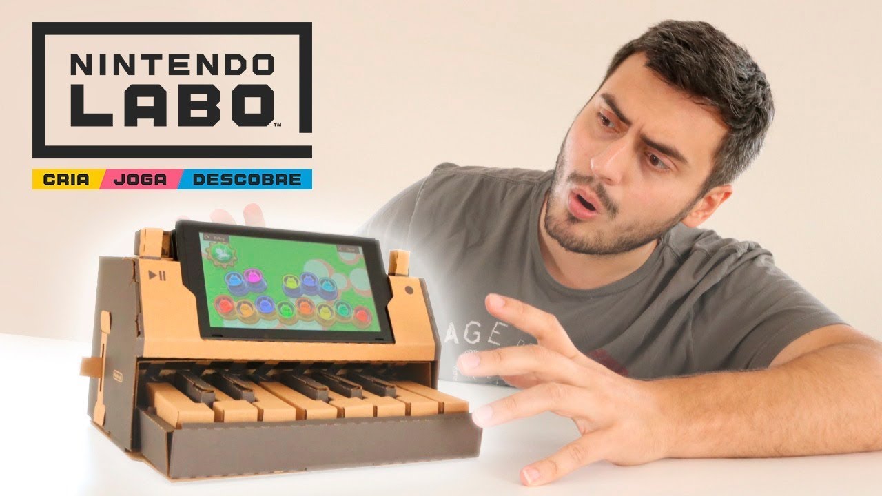 UM PIANO FEITO DE PAPELÃO!? COMPREI O NINTENDO LABO !!! - YouTube