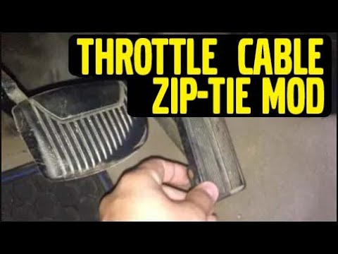 10th Gen Ford F150, Throttle Cable Zip Tie Mod - YouTube