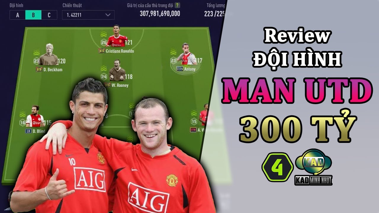 Cặp đôi hoàn hảo C. Ronaldo BTB và Rooney BTB trong team MU 300 tỷ ...