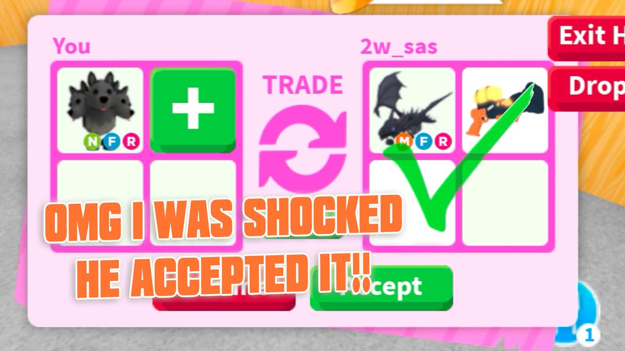 WHAT PEOPLE TRADE For a NEON CERBERUS in Adopt me! 😱🤯 + GIVEAWAYS - YouTube