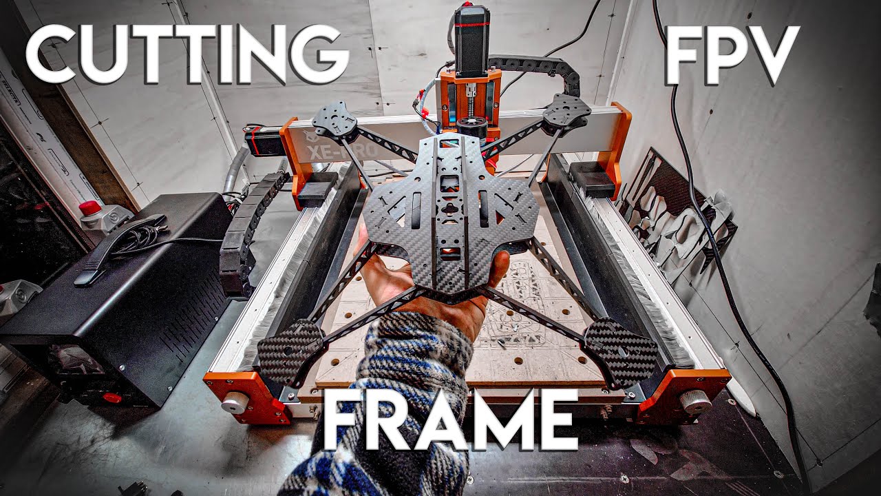 Cutting FPV Drone Frame From CNC For the First Time 🚁 - YouTube
