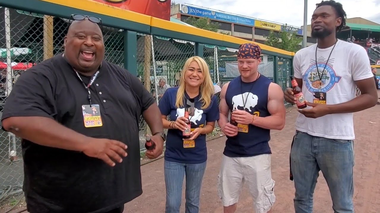 Strawberry Pop Chug with some Top Competitive Eaters Up in Buffalo ...