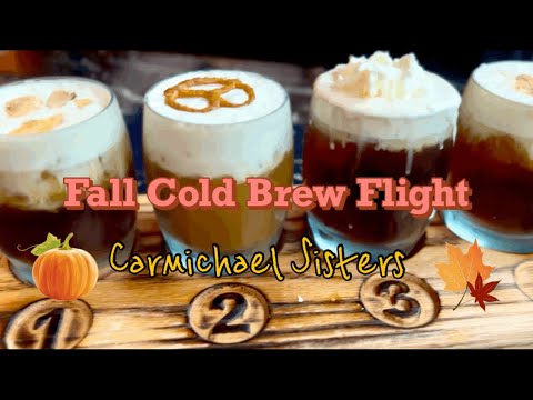 Trying A Fall Themed Cold Brew Flight ~ Plus Amelia's Bakery - YouTube