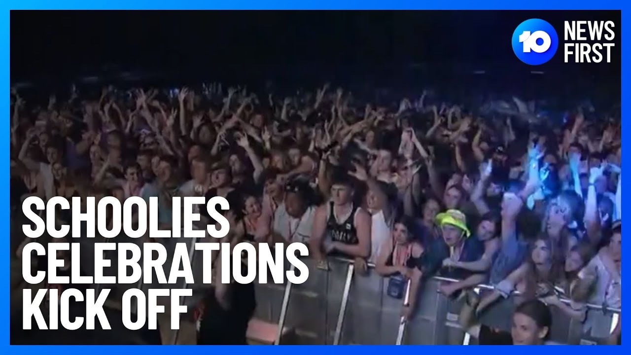 Schoolies Celebrations Kick Off | 10 News First - YouTube