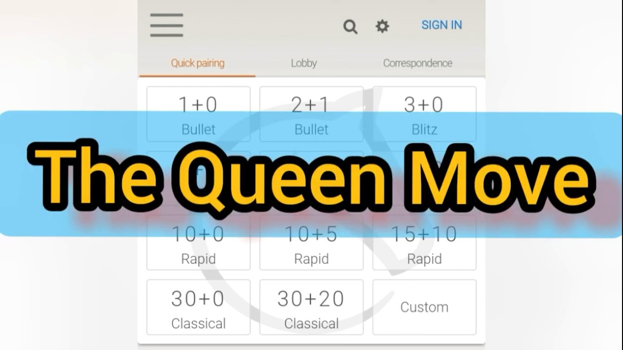 Practice@Lichess.org: The Queen Move! - YouTube