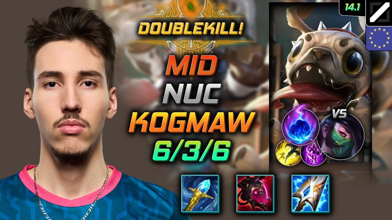 Kog'Maw Mid Build Nuc Rylai's Crystal Scepter Arcane Comet - LOL EUW ...