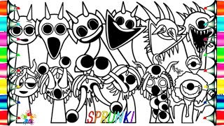 Incredibox Sprunki Coloring Pages Durple Simon Phases 1 2 3 4 5 6 ...
