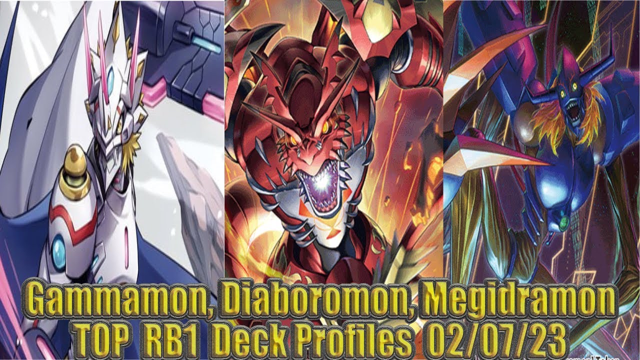 Gammamon, Diaboromon, Megidramon Top decks | Digimon Card Game (Jp ...