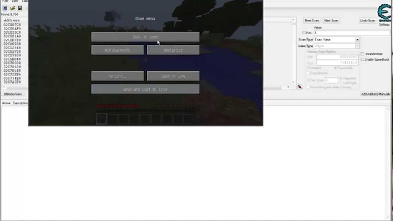En que usar el cheat engine en minecraft 1 8 - YouTube
