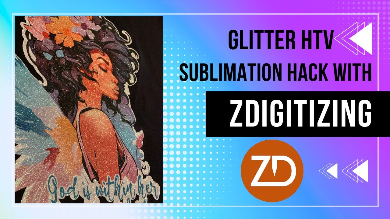 Sublimation Hack using Glitter HTV. #glitter #hack #sublimation - YouTube