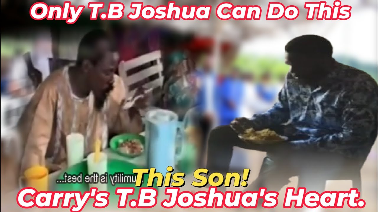 This Son! Carry's T B Joshua's Heart. Only T.B Joshua Can Do This ...