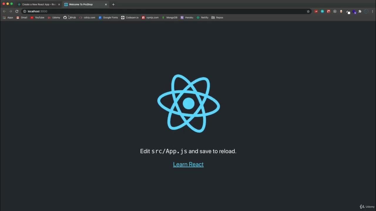 1 React Setup & Git Initialize - YouTube