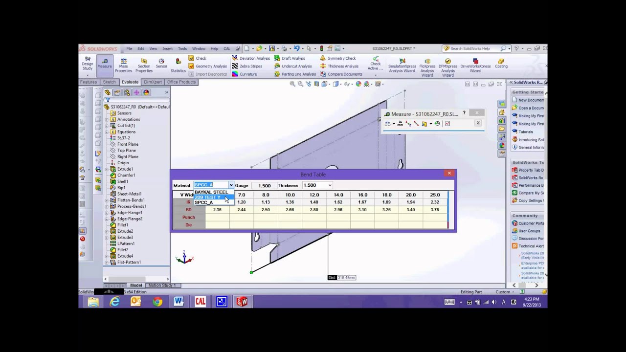 bend table - YouTube