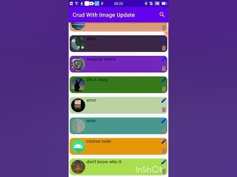 Android Studio Demo |SQLite database ListView CRUD operation with image and search Filter - YouTube